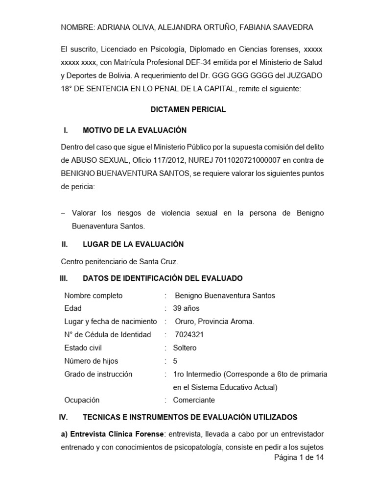 Para Practicar SVR 20 | PDF | Ansiedad | Violencia