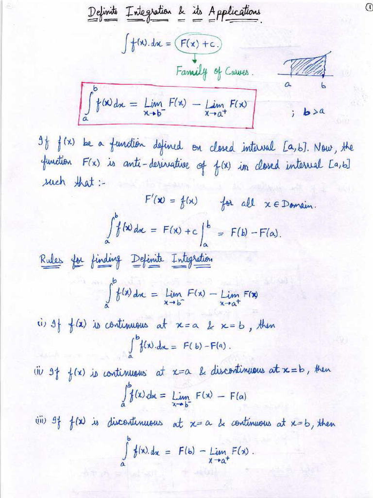 Definite Integration | PDF