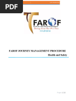 Journey Management Plan Template (A374101) | PDF | Vehicles | Risk