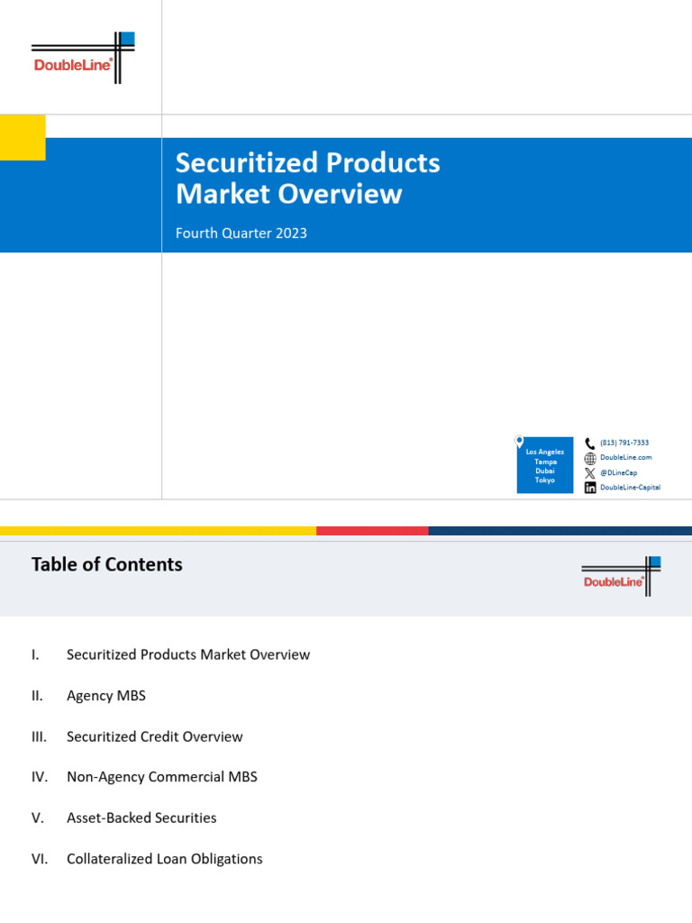 Securitized Products Market Overview Q4 2023 | PDF | Mortgage Backed ...