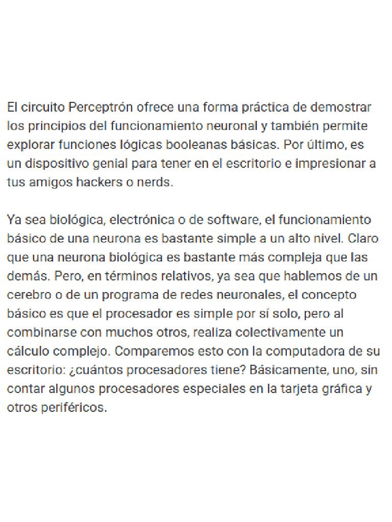 Toda La Info de PERCEPTRON | PDF