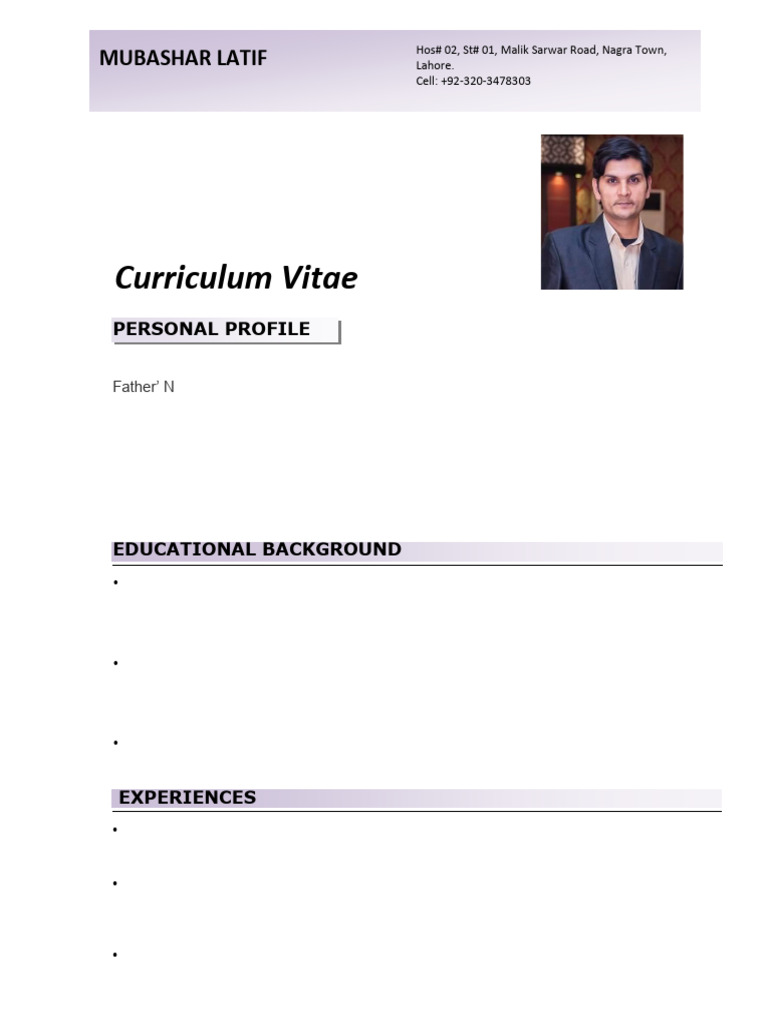CV Mubashir | PDF