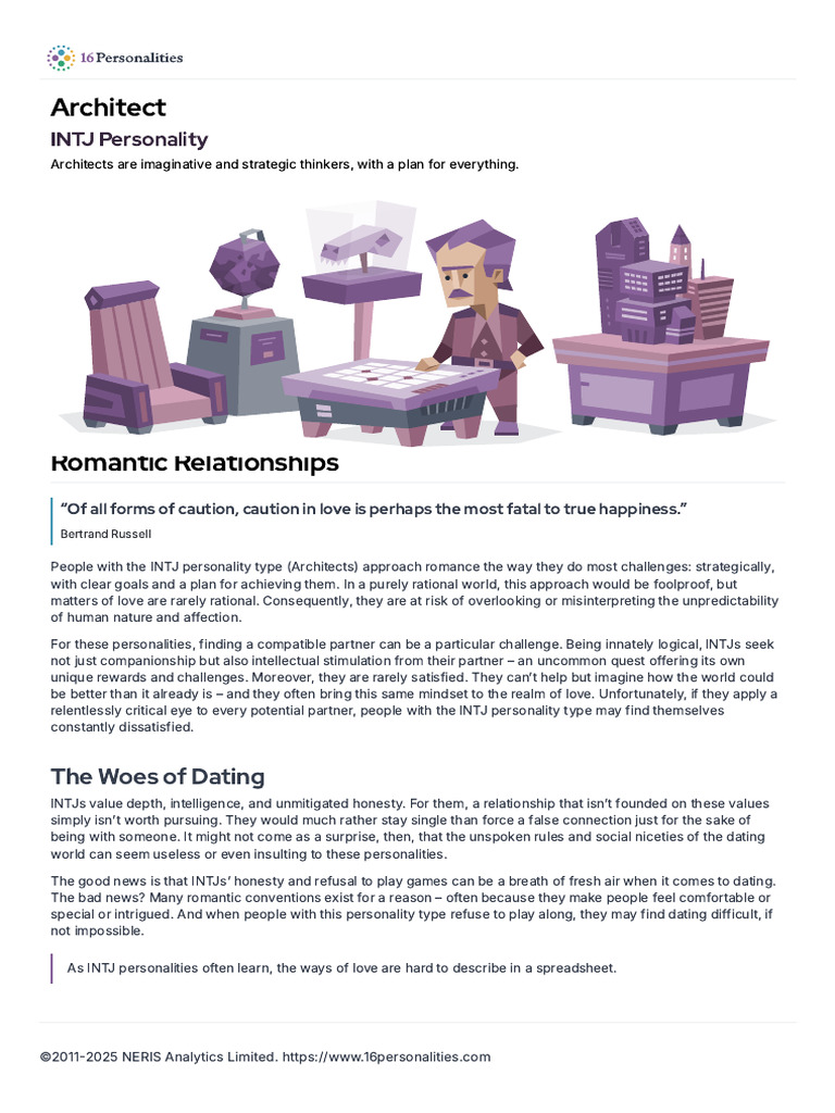 Romantic Relationships - INTJ Personality (Architect) - INTJ ...