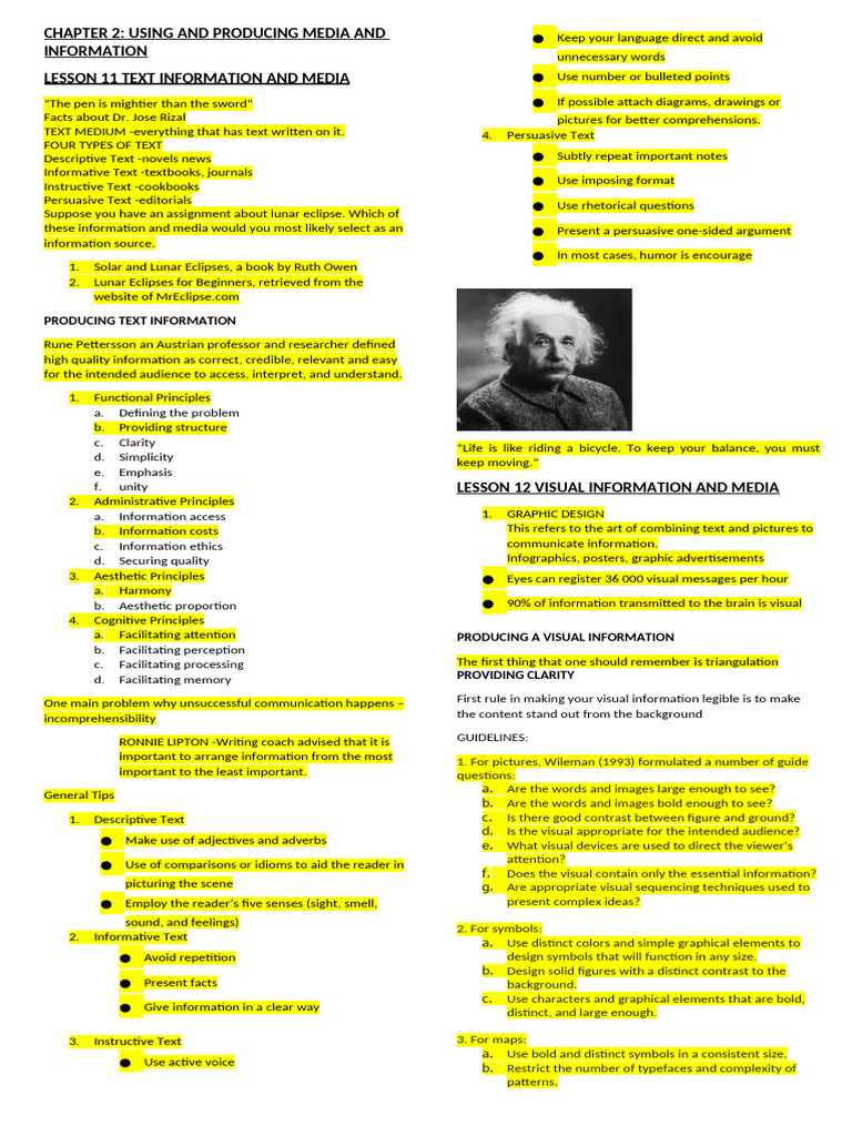 Media and Information Production Guide | PDF | Multimedia | Video