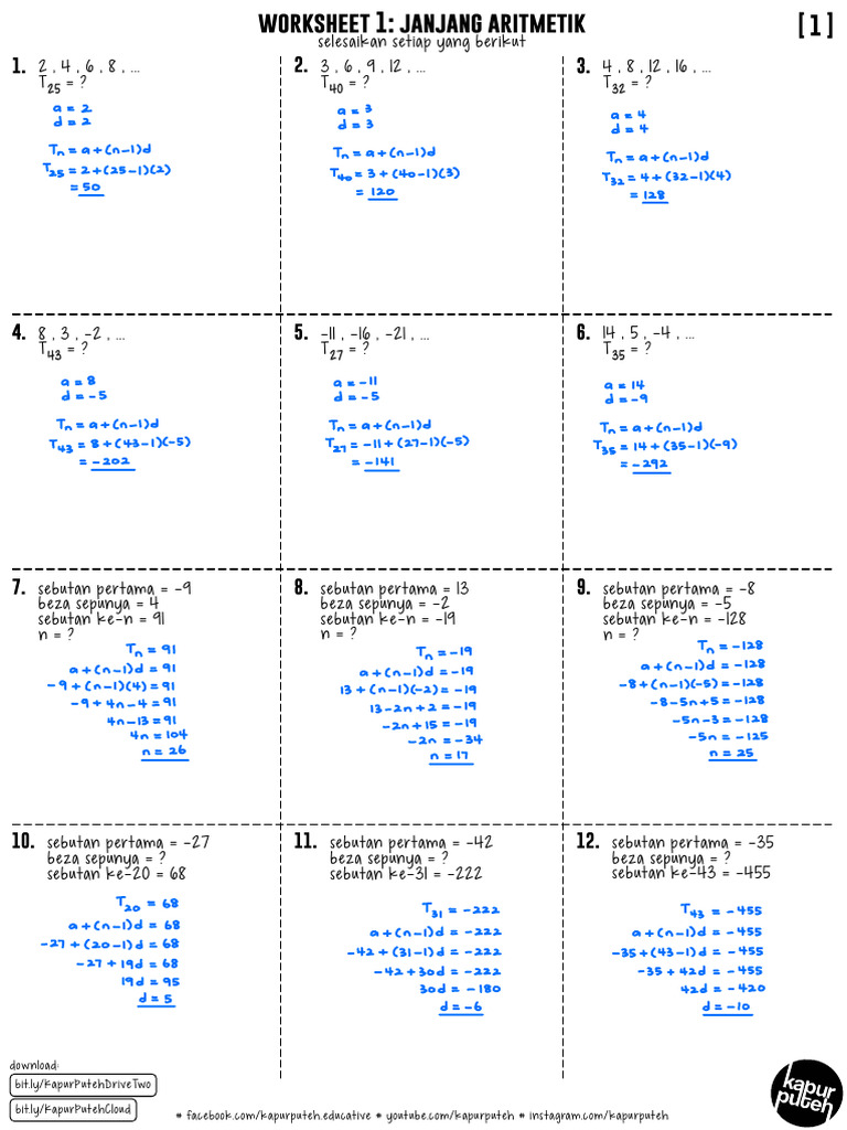 Jawapan KSSM AddMaths Bab5 Janjang Ting 4 | PDF