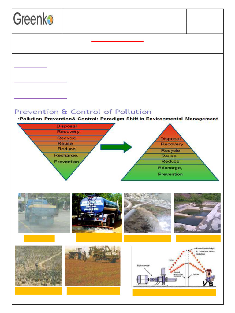Greenko Environmental Safety Guidelines | PDF | Pollution | Waste