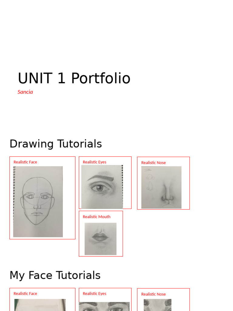 8 Art - UNIT 1 PORTFOLIO | PDF | Paintings | Symbols
