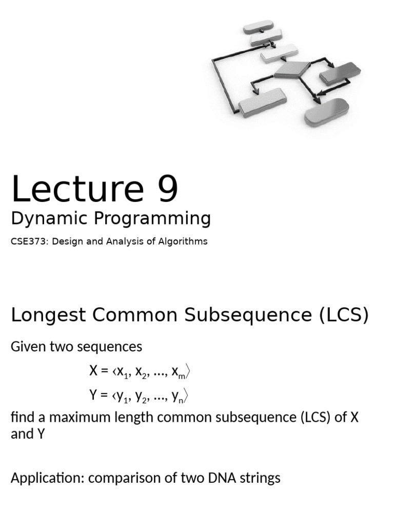 L9 DynamicProgramming Part02 LCS ED | PDF | Algorithms | Formalism ...