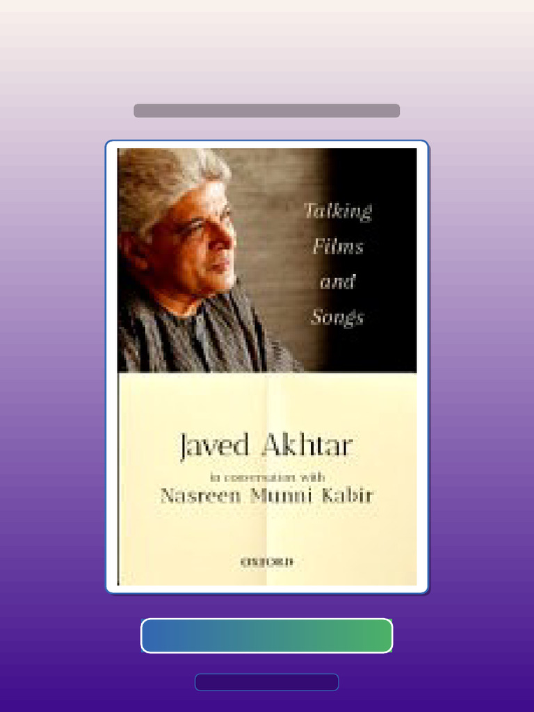 Talking Films and Songs Javed Akhtar in Conversation With Nasreen Munni Kabir Kabir Download ...