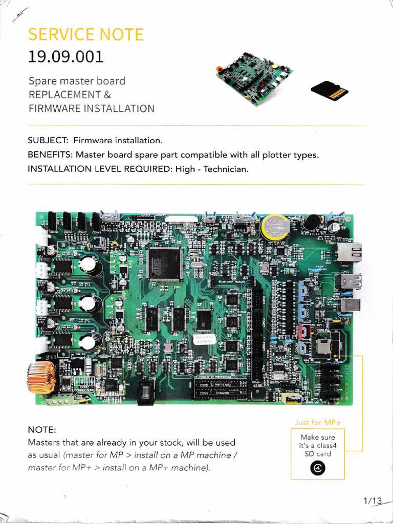 Master Board Firmware Installation Guide | PDF | Office Work | Computer ...