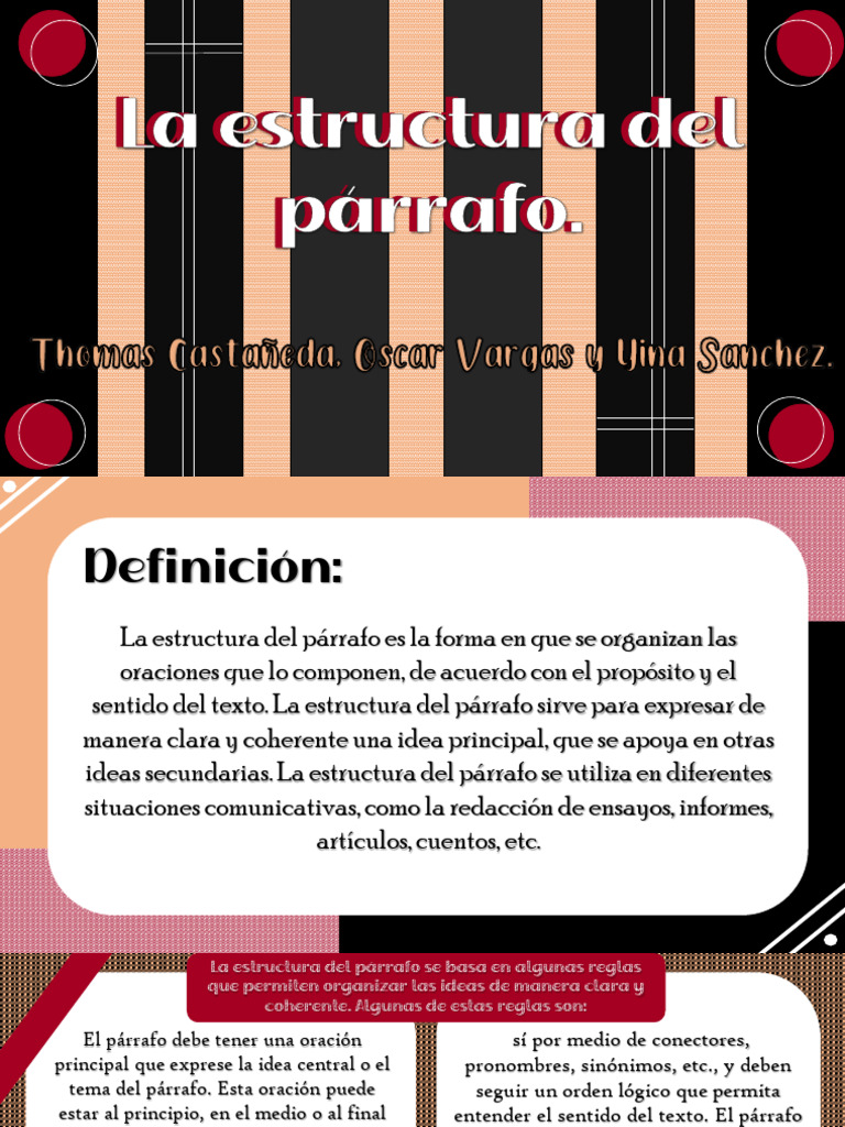 Estructura Del Párrafo. | PDF | Oración (Lingüística)