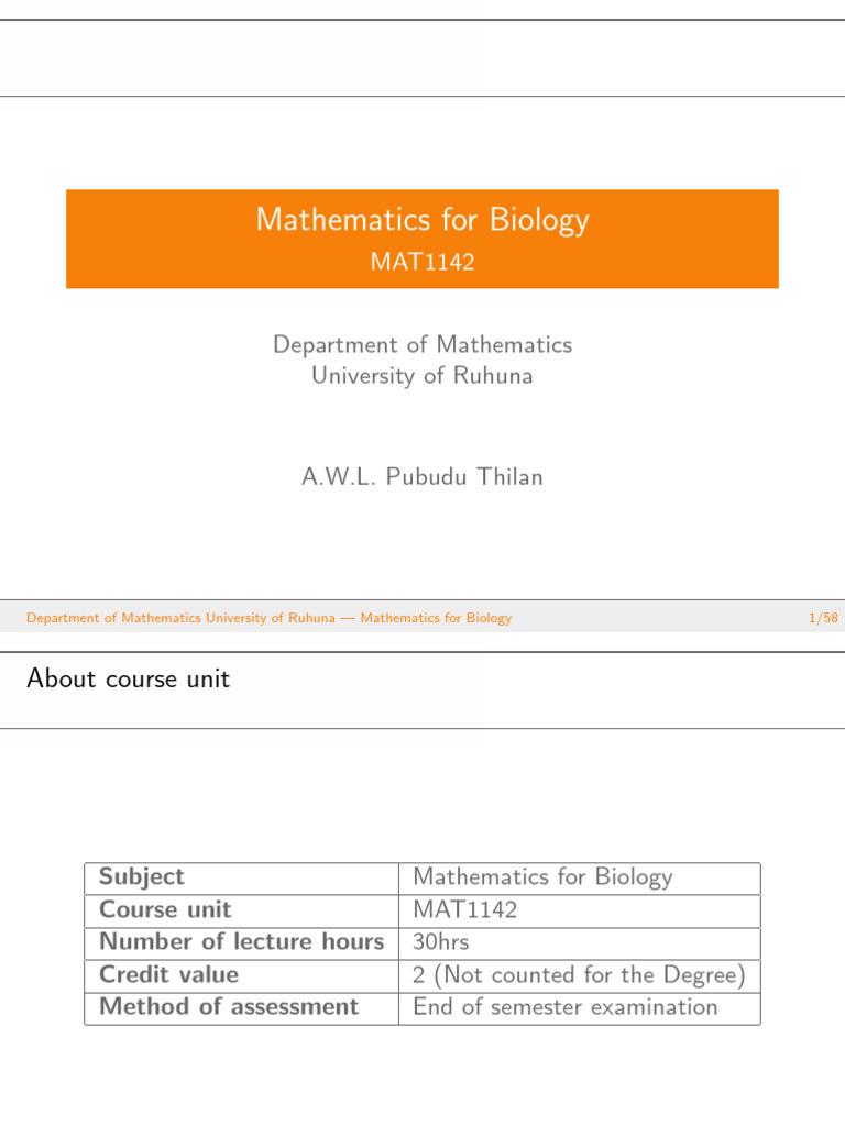 Bio 1 | PDF | Numbers | Rational Number