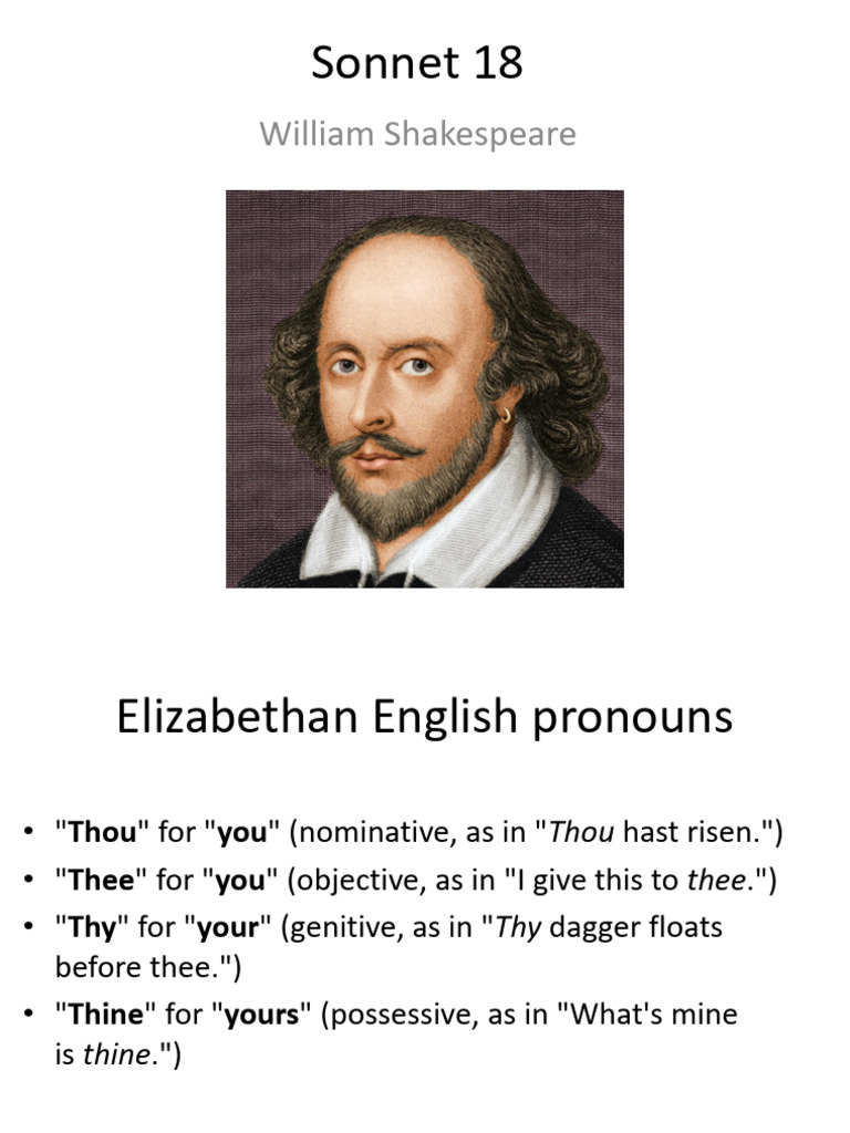 Shakespeare's Sonnet 18 Analysis | PDF | Thou | Poetry