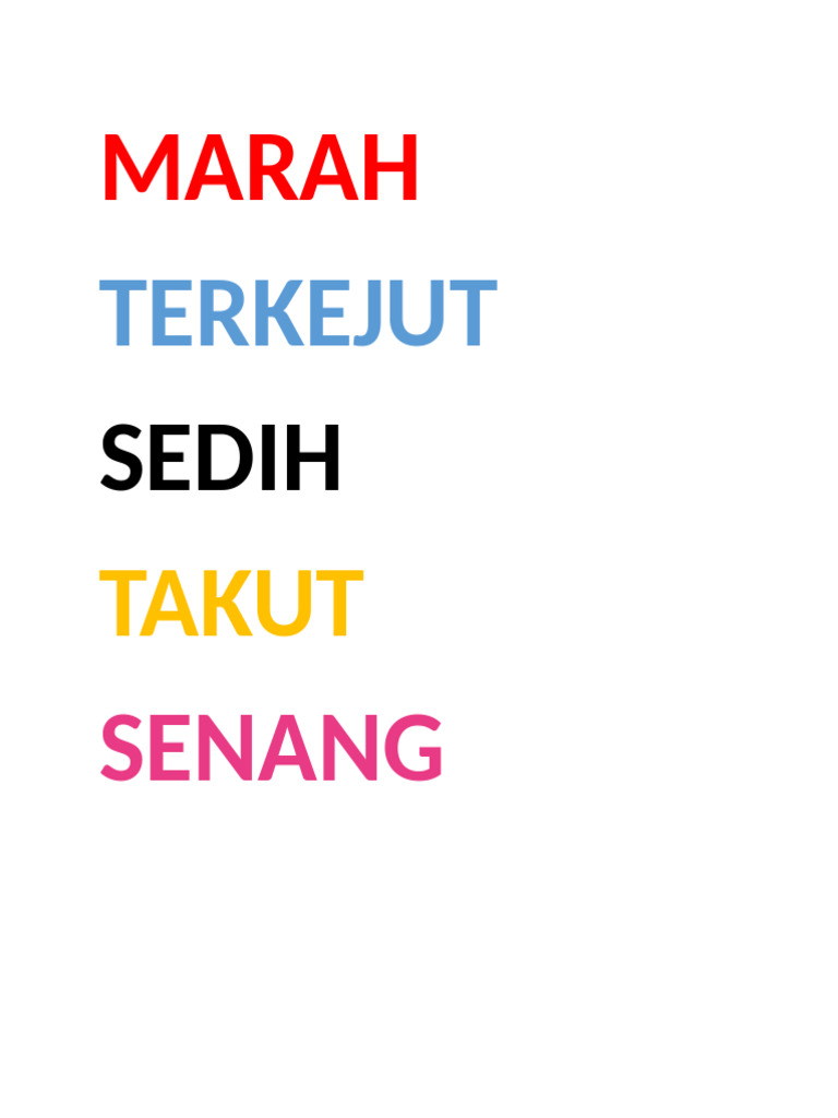 Macam Macam Perasaan | PDF