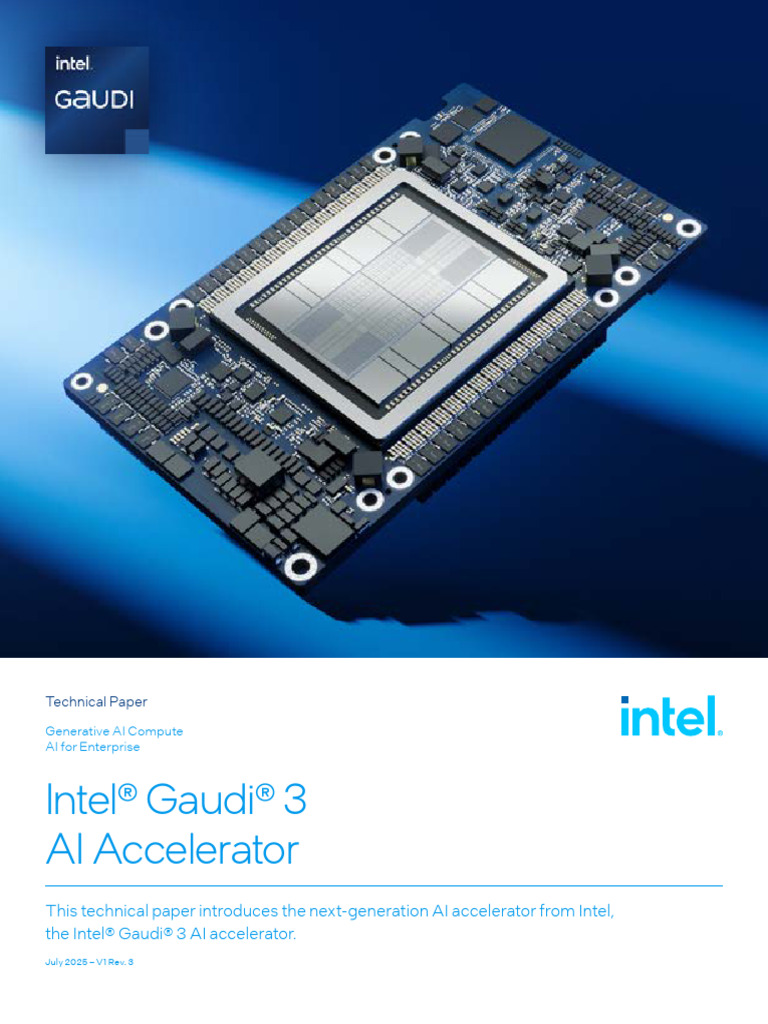 Gaudi 3 Ai Accelerator White Paper | PDF | Cpu Cache | Artificial ...