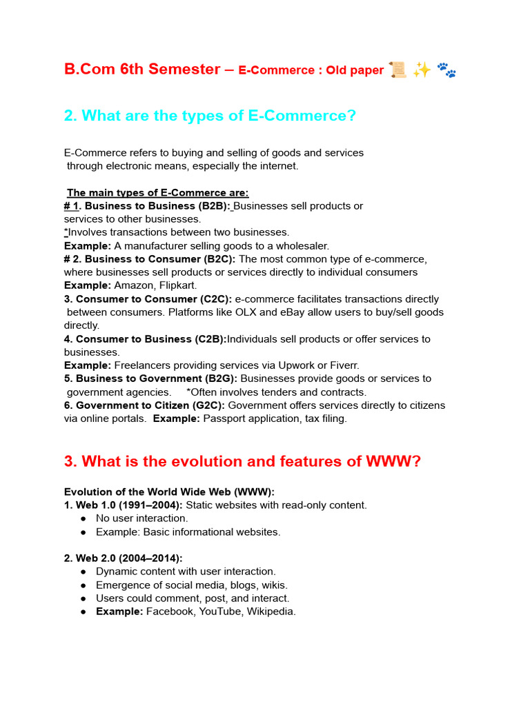 E-Commerce Overview and Key Concepts | PDF | Online Shopping | E Commerce