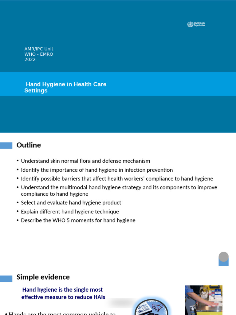 Hand Hygiene in Healthcare Settings | PDF | Hand Washing | Hygiene