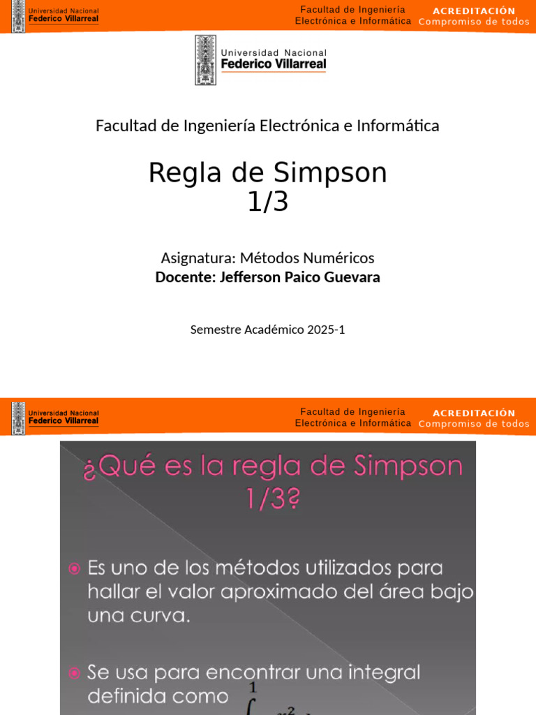 4 Método de Simpson 1 - 3 | PDF