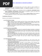Resources and Development Class 10 | PDF