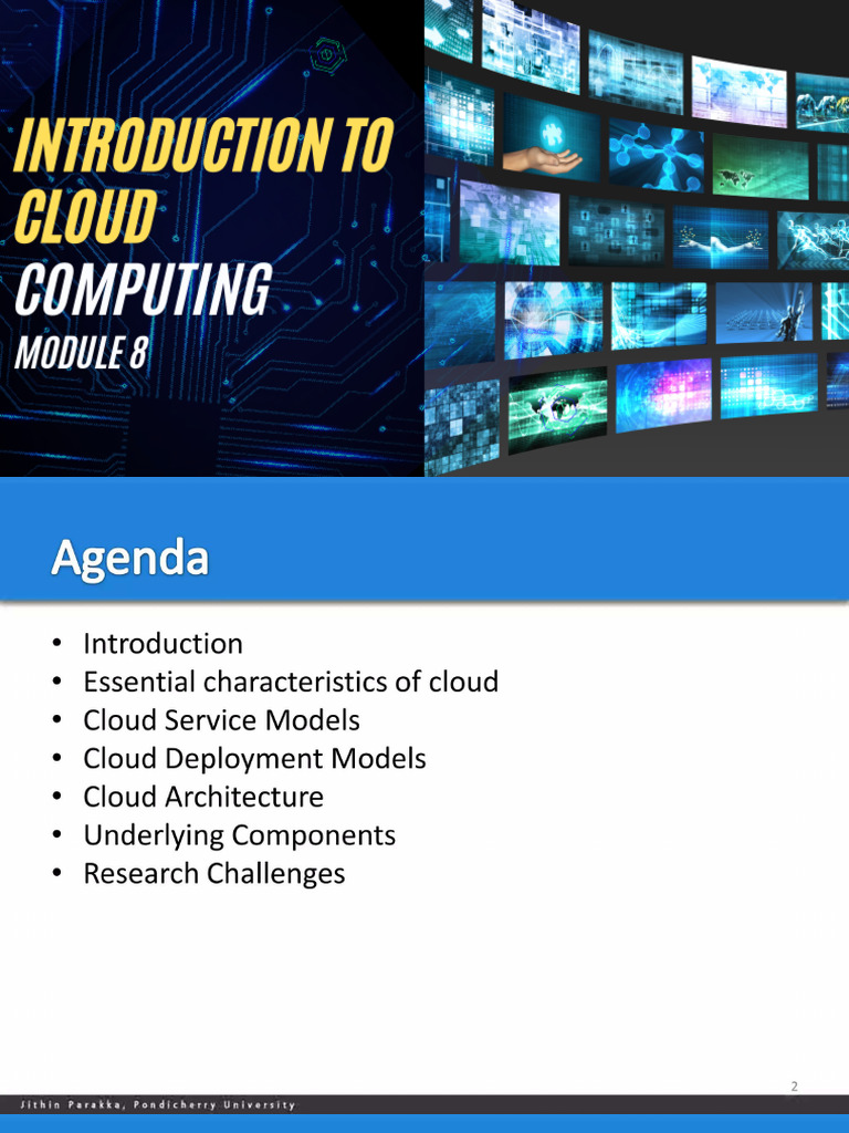 Module 8 Introduction To Cloud Computing | PDF