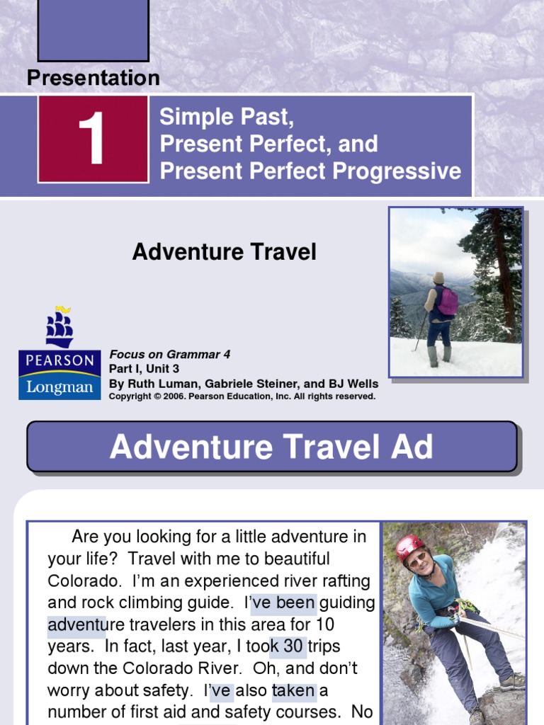 Simple Past, Present Perfect Present Perfect Progressive | PDF ...