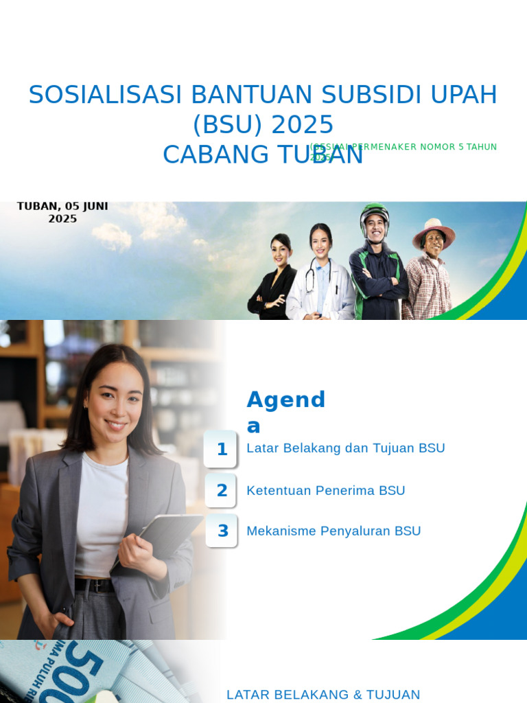 Sosialisasi BSU 2025 di Tuban | PDF