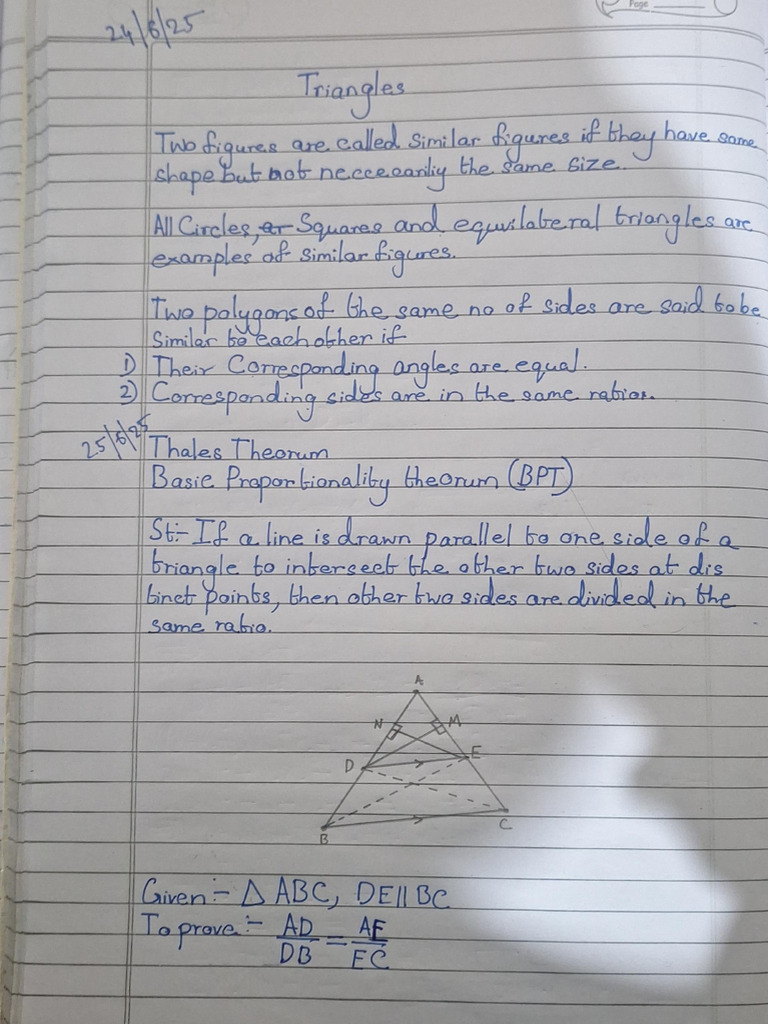 GR 10 Thales Theorem | PDF