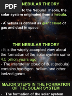 Evidence Supporting The Nebular Hypothesis | PDF | Science & Mathematics