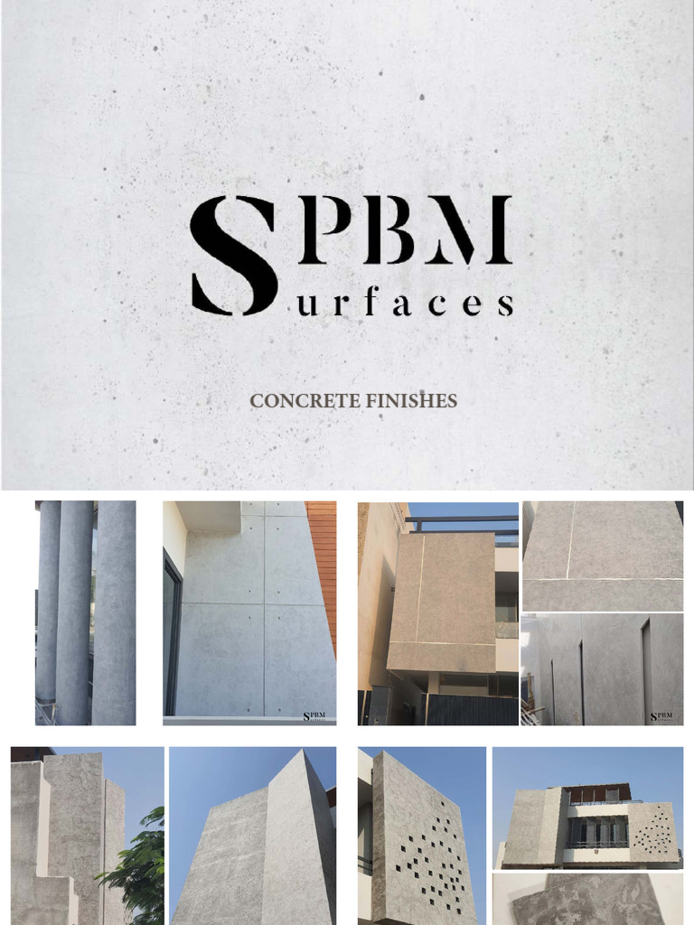 SPBMsurfaces ConcreteFinish Works 2 | PDF