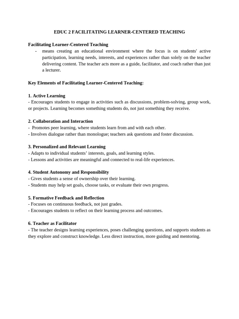 Lesson 1 Educ 2 | PDF