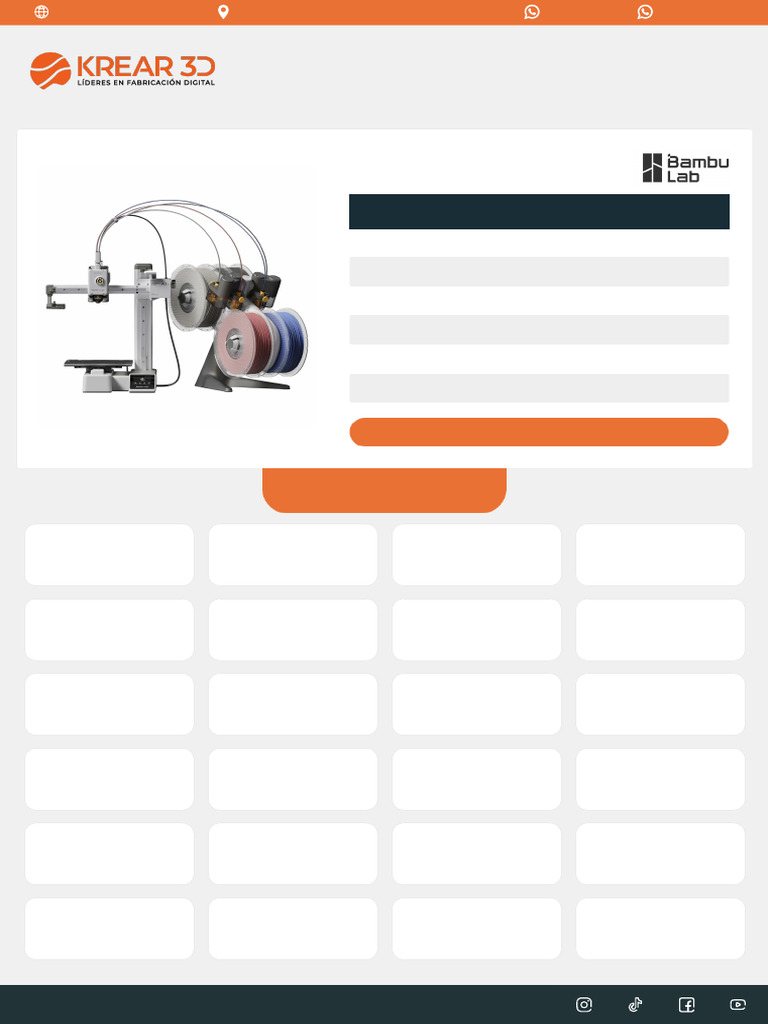 Krear 3D - Bambu Lab A1 Mini Combo | PDF | Hardware de la computadora | Informática