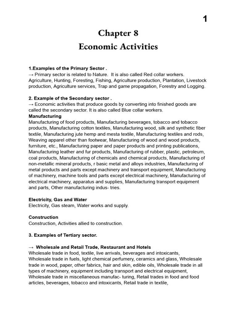 Economic Activities in Agriculture | PDF | Agriculture | Green Revolution