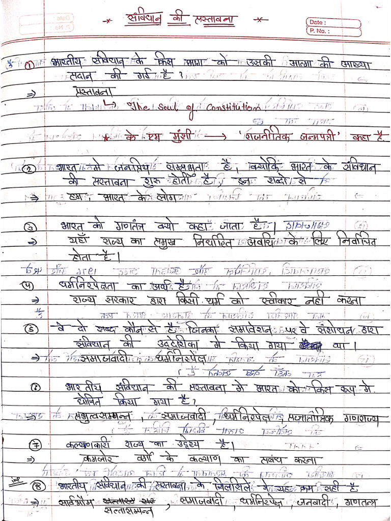 Samvidhan Ki Prasthavna | PDF