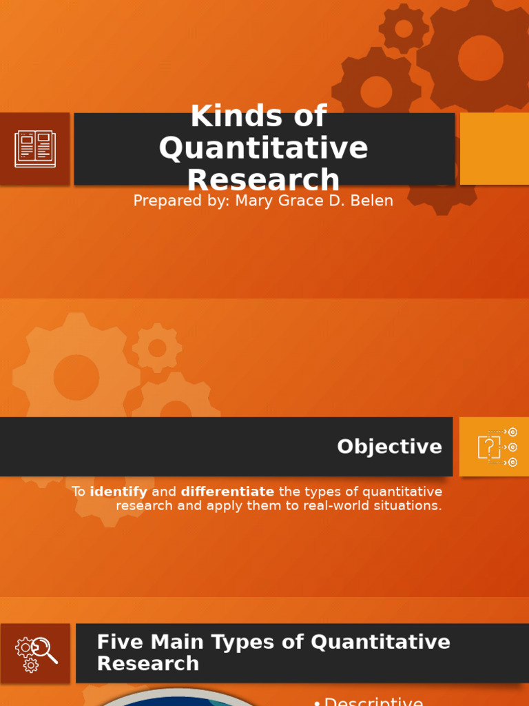 Lesson 1.3 - Kinds of Quantitative Research | PDF | Statistics ...