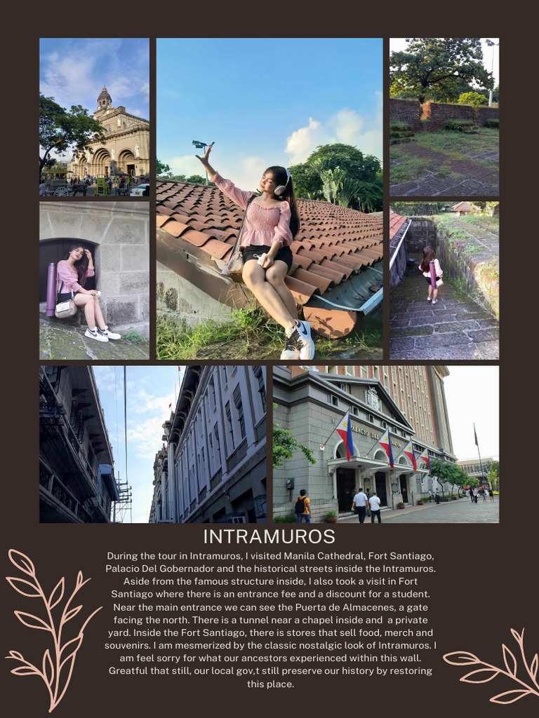 Filipino Portfolio: Intramuros Tour Design | PDF
