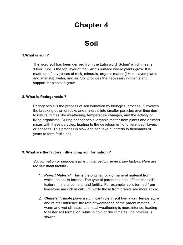 Understanding Soil Formation Factors | PDF | Soil | Decomposition
