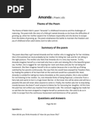 Class 10 English Poem 6 Amanda | PDF | Rhyme | Rapunzel