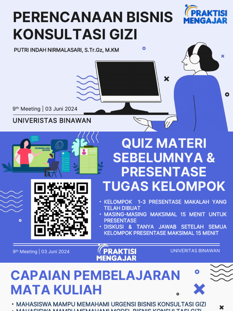 Perencanaan Bisnis Konsultasi Gizi | PDF