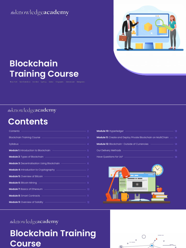 Blockchain Training Course | PDF | Cryptography | Bitcoin