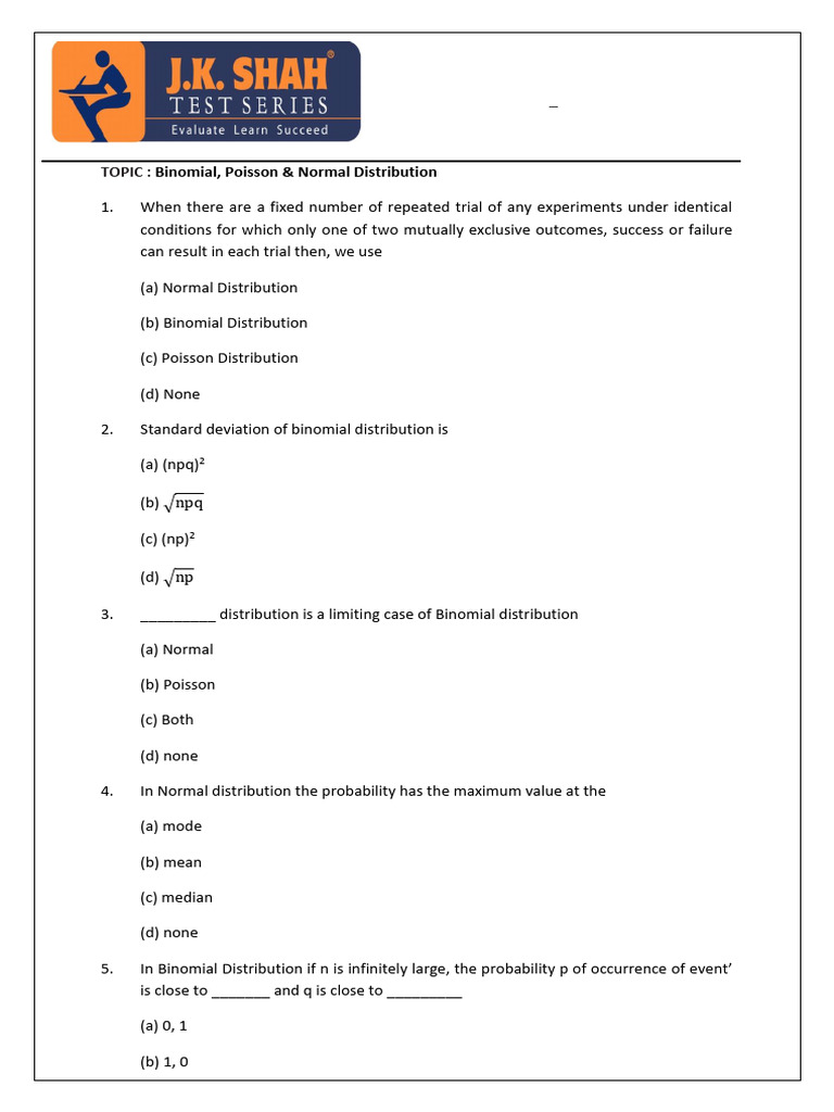Cnu 2119 Maths, L.R., Stats Question Paper | PDF | Probability ...