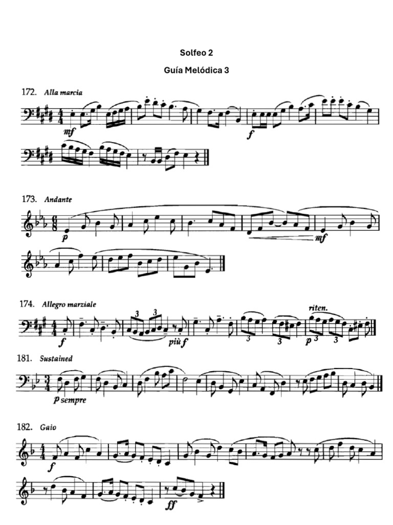 Solfeo 2 - Melodias 3 | PDF