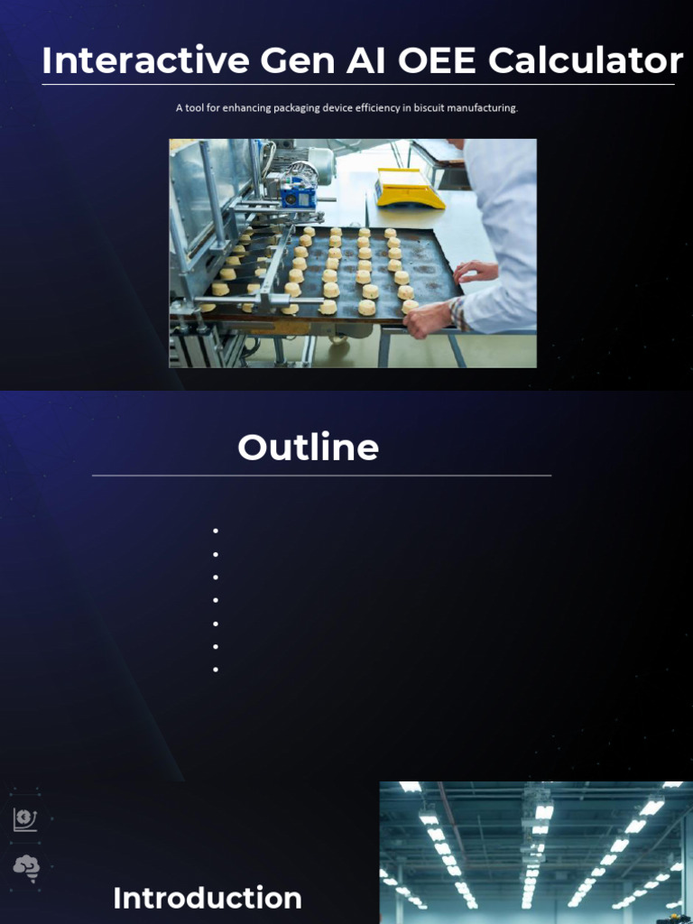 Interactive Gen AI OEE Calculator - NTT | PDF | User Interface | Usability