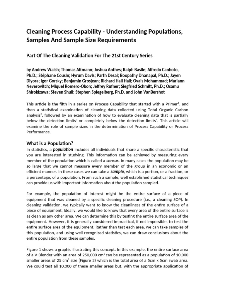 Understanding Populations, Samples and Sample Size Requirements | PDF | Standard Score ...
