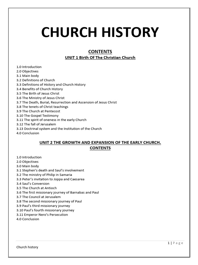 Overview of Church History | PDF | Paul The Apostle | Jesus