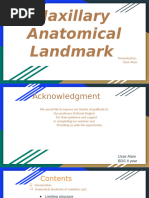 Anatomical Landmarks of Maxilla and Mandible | PDF