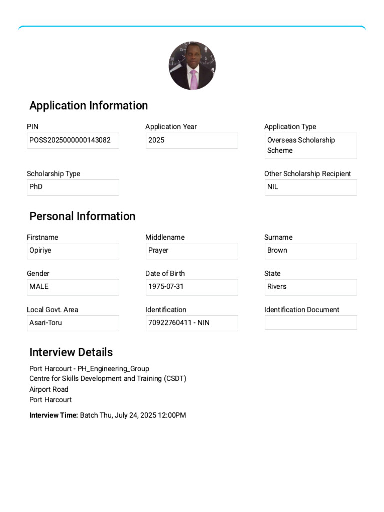 PTDF - Interview Details | PDF