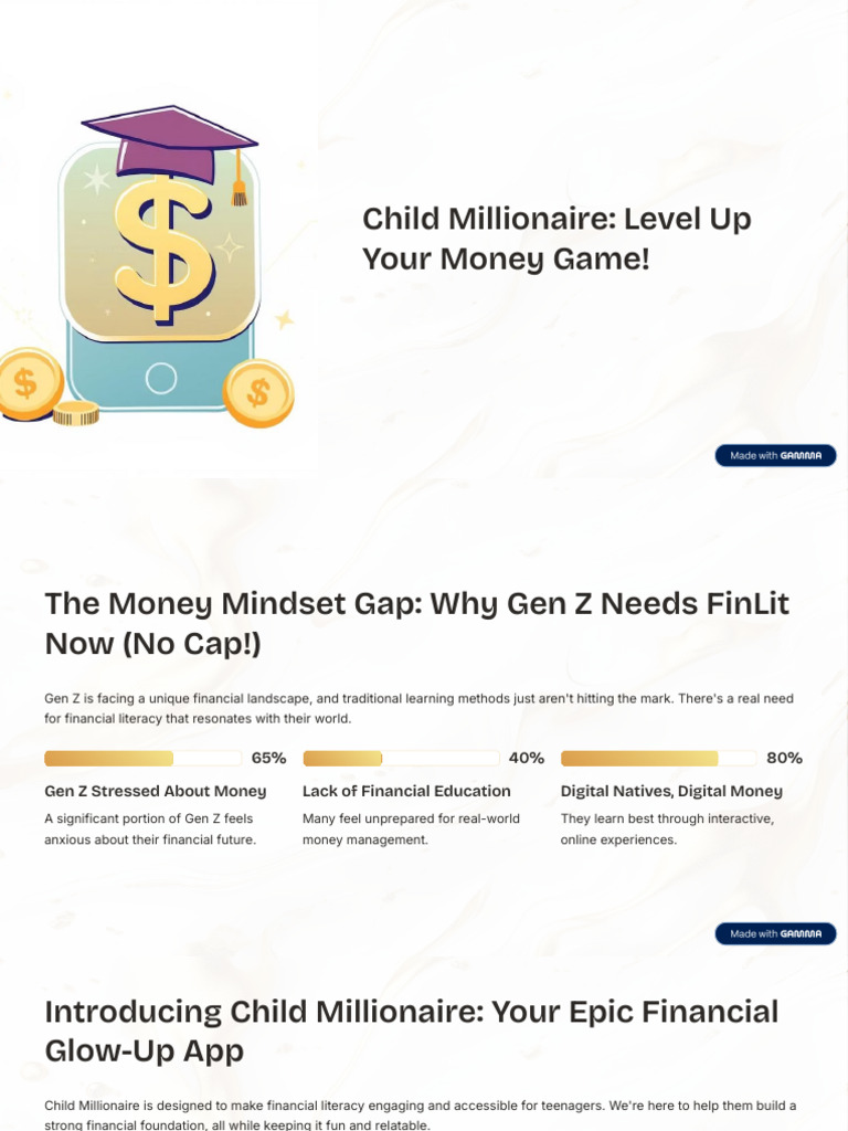 Child Millionaire Level Up Your Money Game | PDF | Investing | Learning