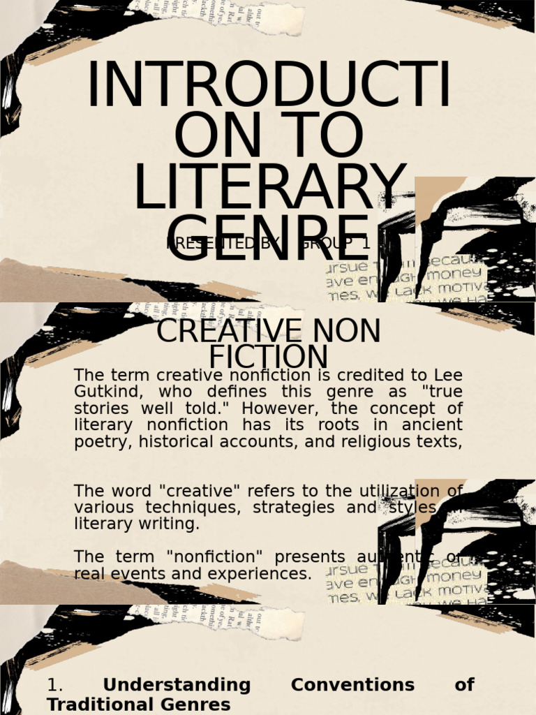 Introduction To Literary Genre Gaia Group1 | PDF | Poetry | Senses