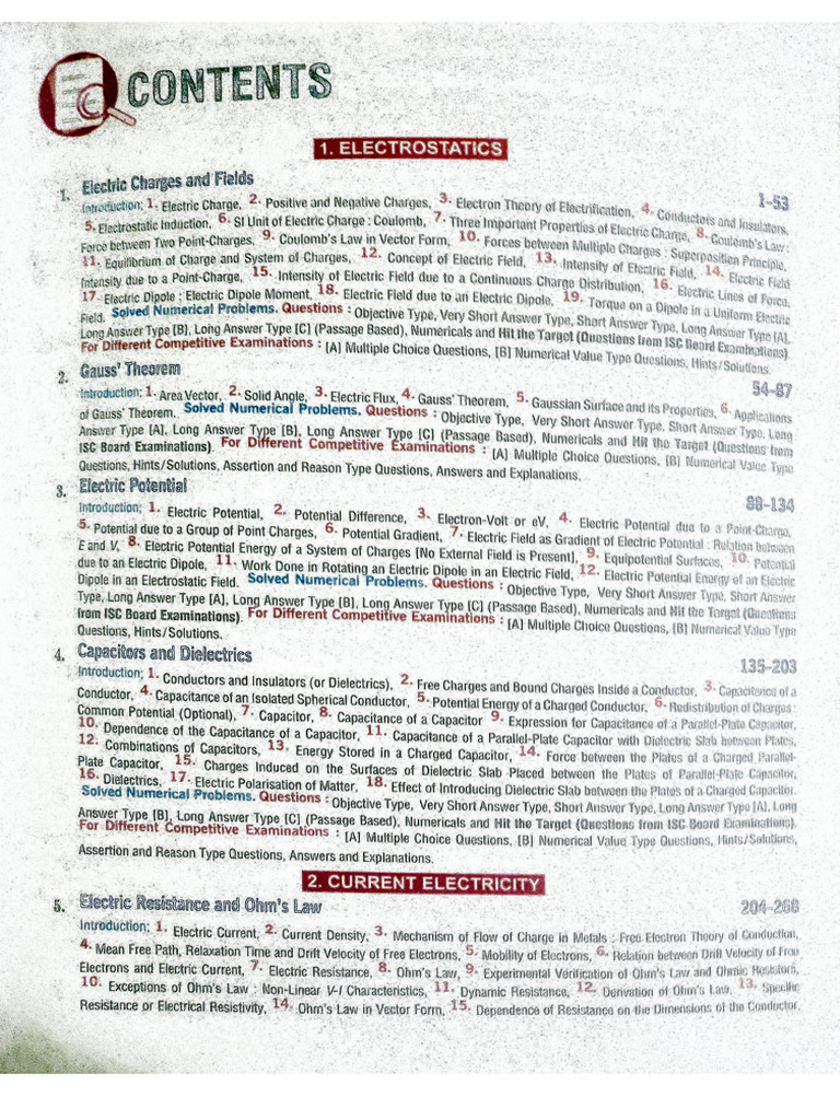 Phy Index Class 12th | PDF