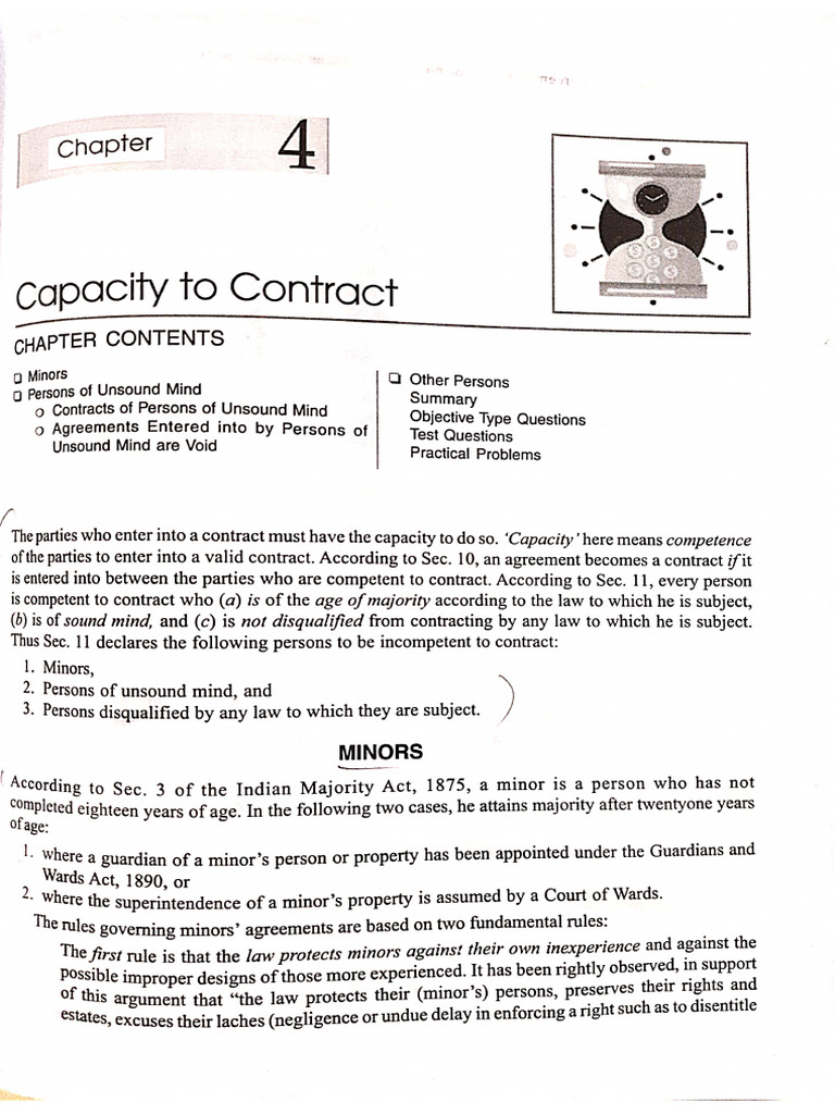 Capacity To Contract | PDF